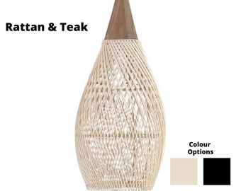 Rattan light shade | Etsy UK