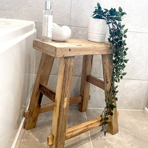 Old Barn Rustic Stool 20 to 24 Height Rustic Bed Side Table Rustic ...