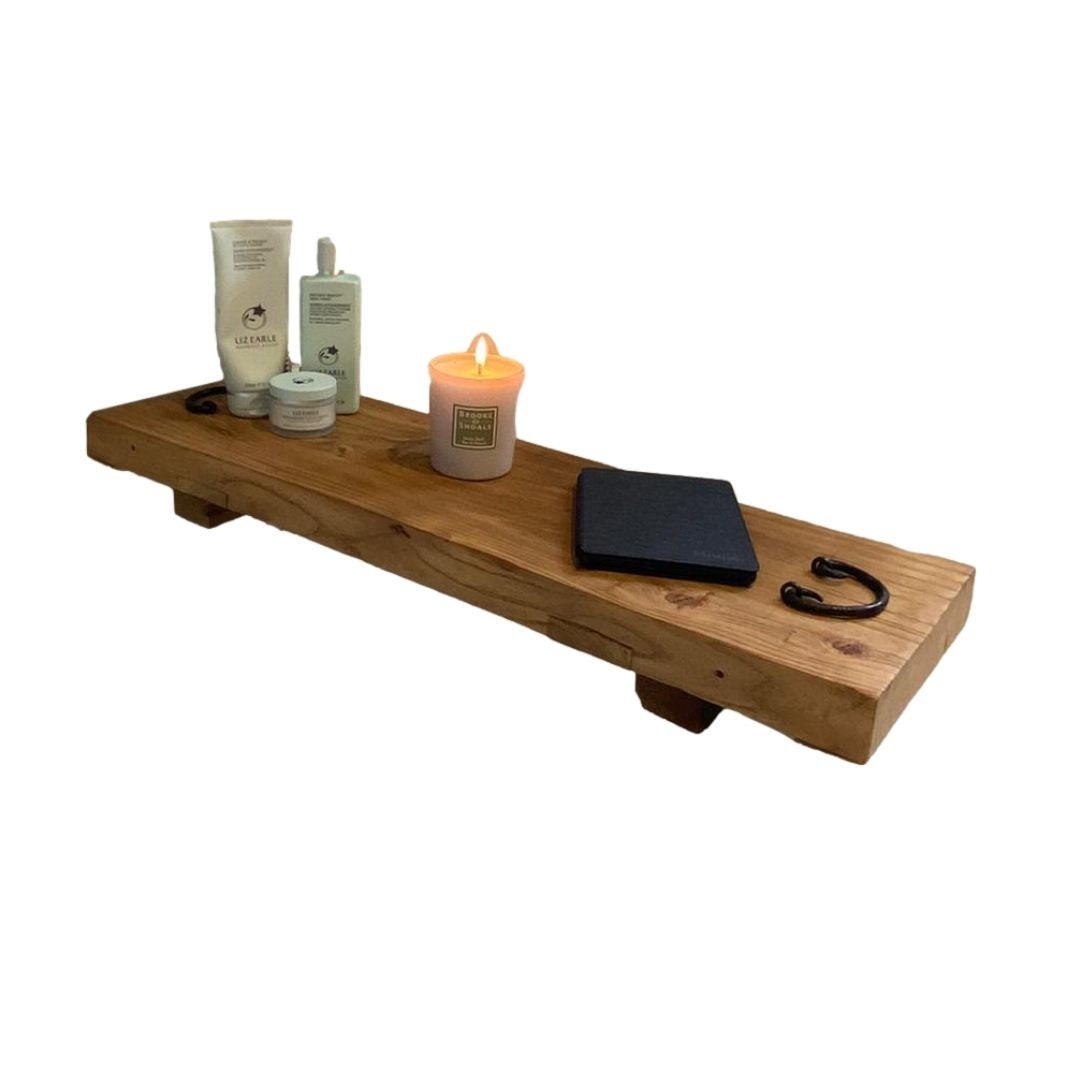 Old Barn Rustic Elm Bath Board Rustic Bath Caddy Rustic - Etsy