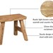 Miniature Rustic Stool 3 Sizes Rustic Old Barn Farmhouse Stool Wooden ...