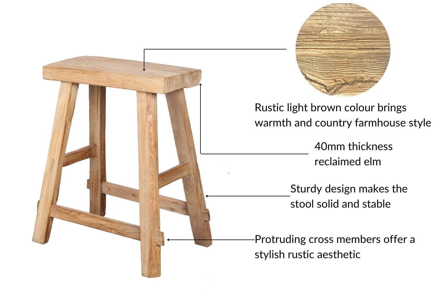 Old Barn Rustic Stool 3 Sizes 50 / 55 / 60cm Vintage Rustic - Etsy Canada