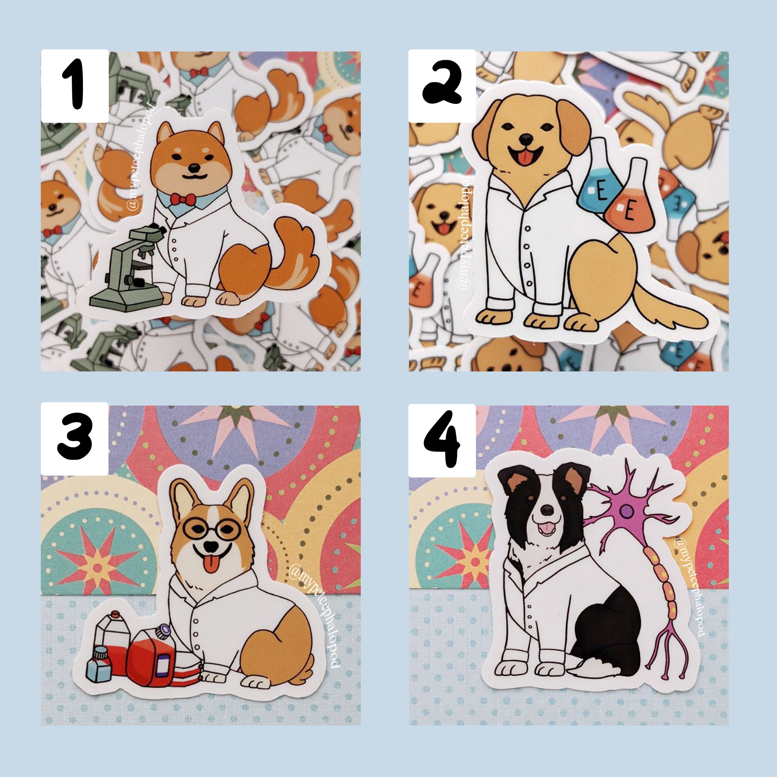 DOGTOR Vinyl Sticker Science Stem Biology Chemistry - Etsy