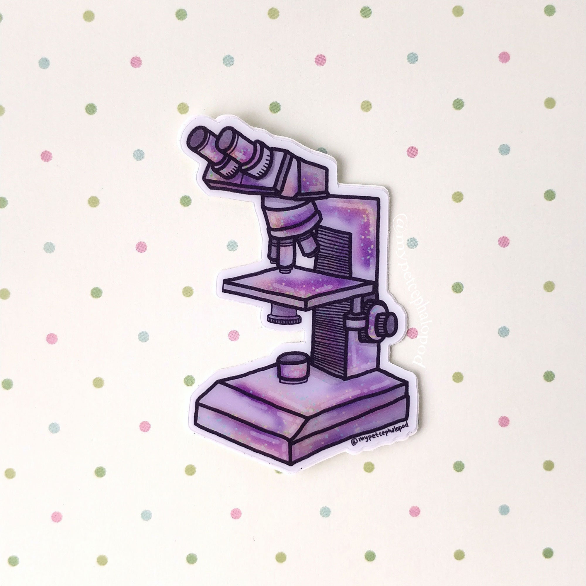 OPAL MICROSCOPE Vinyl Science Biology STEM Molecular Chemistry | Etsy