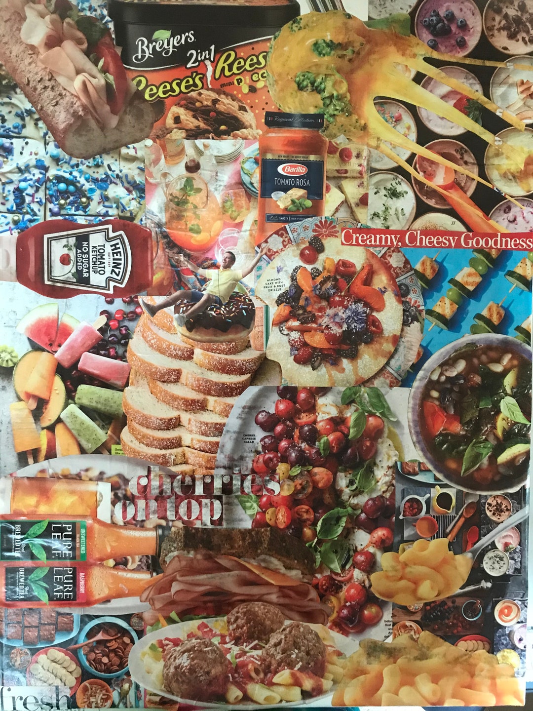 Magazine Collage Print on Canvas - Etsy