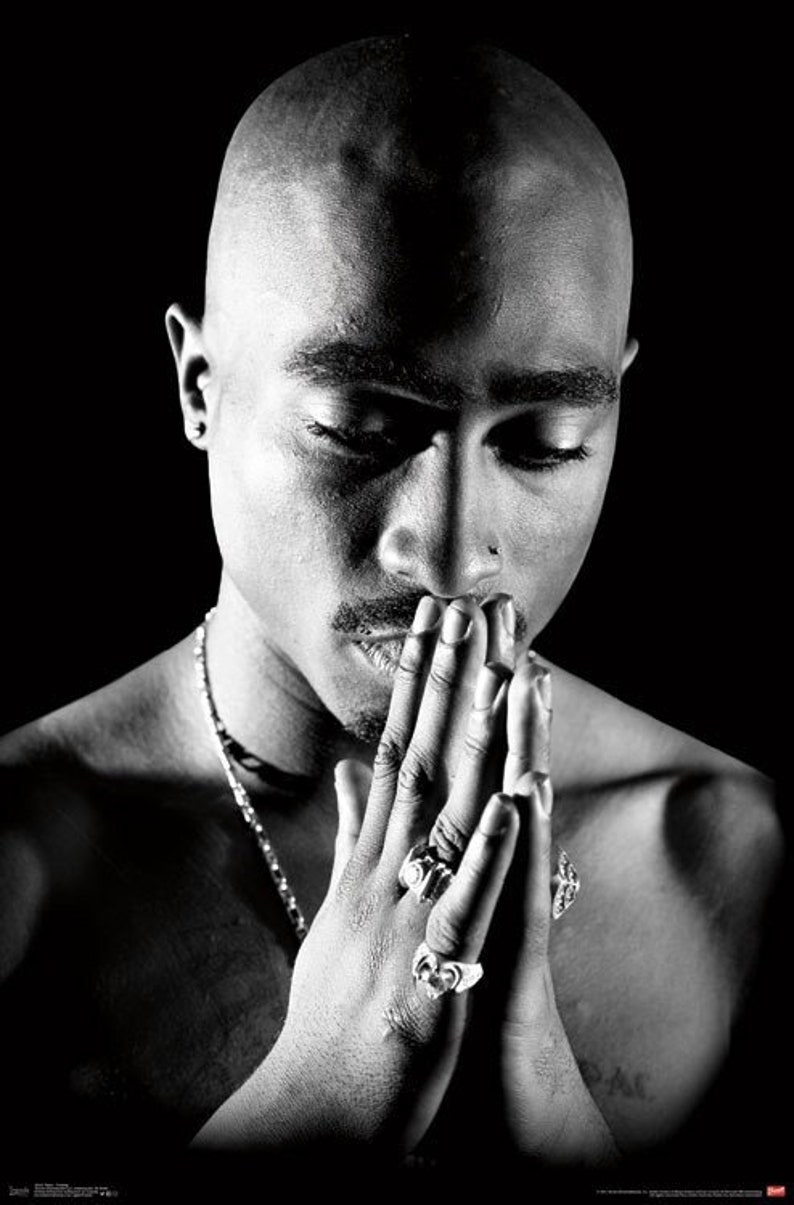 Tupac Pray 22x34 Poster - Etsy