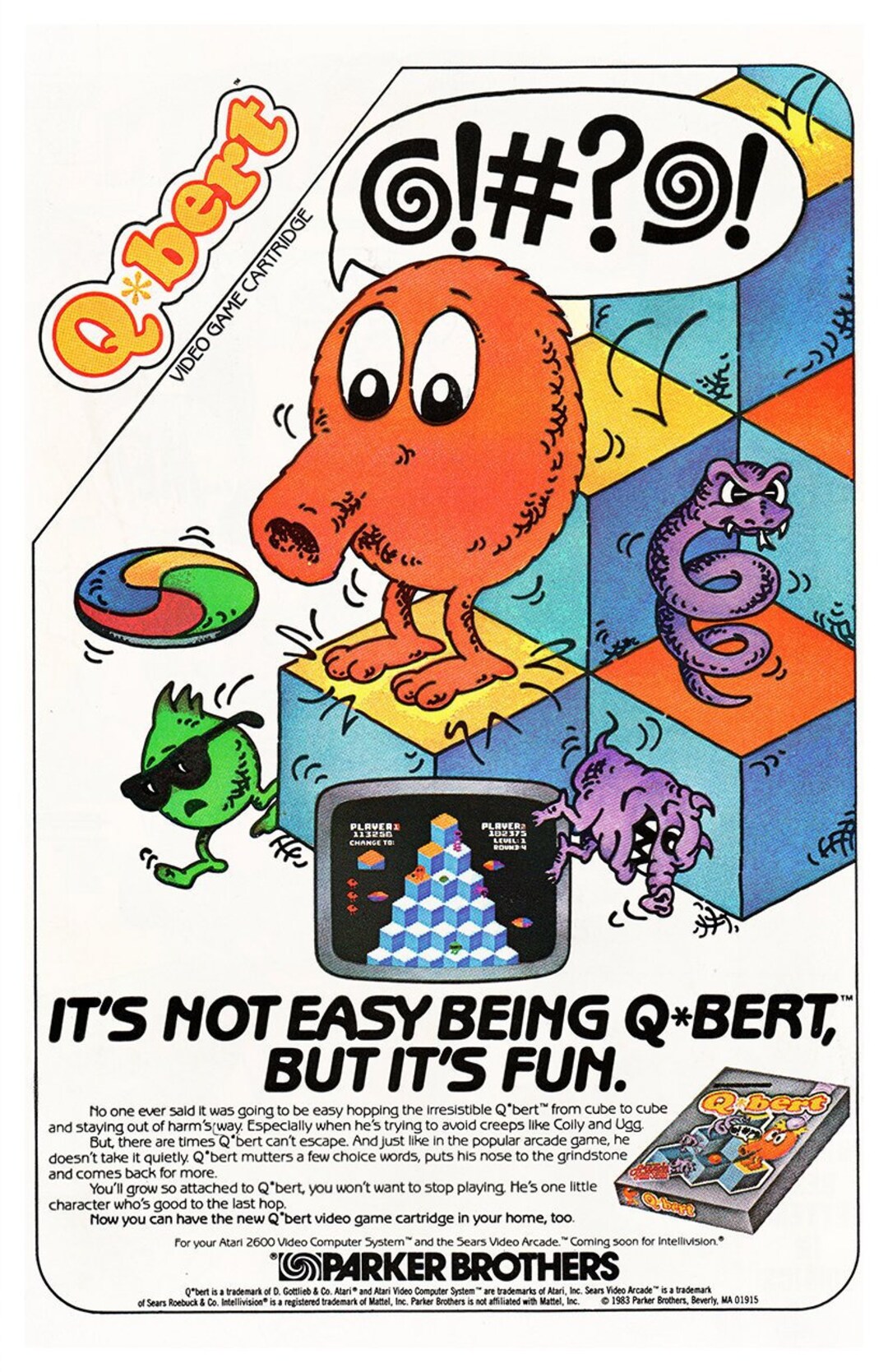 Q Bert Advertisement - Etsy