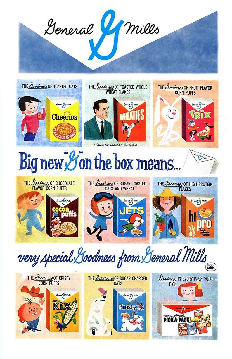 General Mills Cereal - Etsy