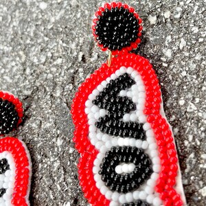 Georgia Sic Em WOOF Earrings / GA Bulldogs / Game Day Jewelry / Team ...