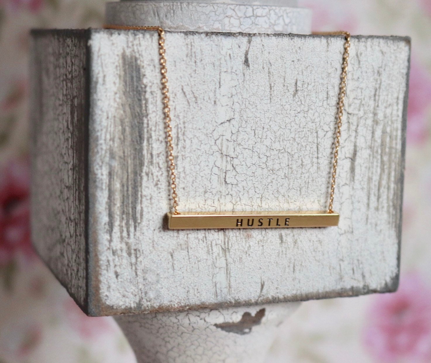 Boss Babe / Hustle 14K Gold OR White Gold Dipped Motivational - Etsy