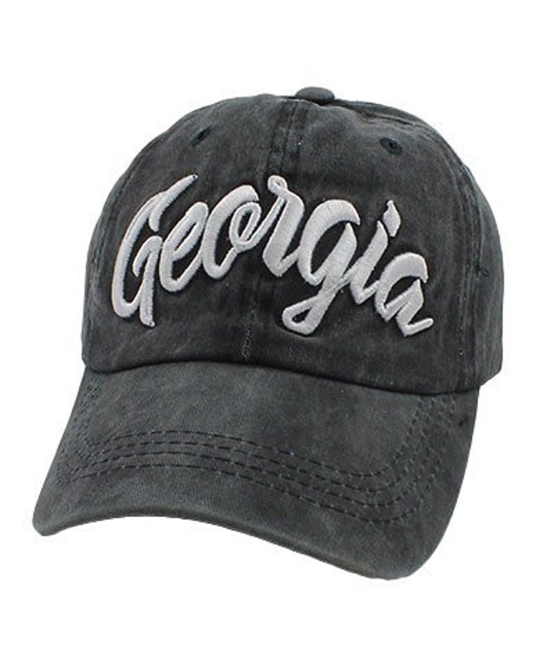 Home State Embroiderd Hat / Baseball Cap / Choose Your Color / Georgia ...