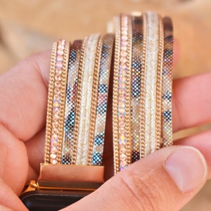 Leopard Wrap Watch Band / Compatible With Apple / 42mm 44mm 45mm ...