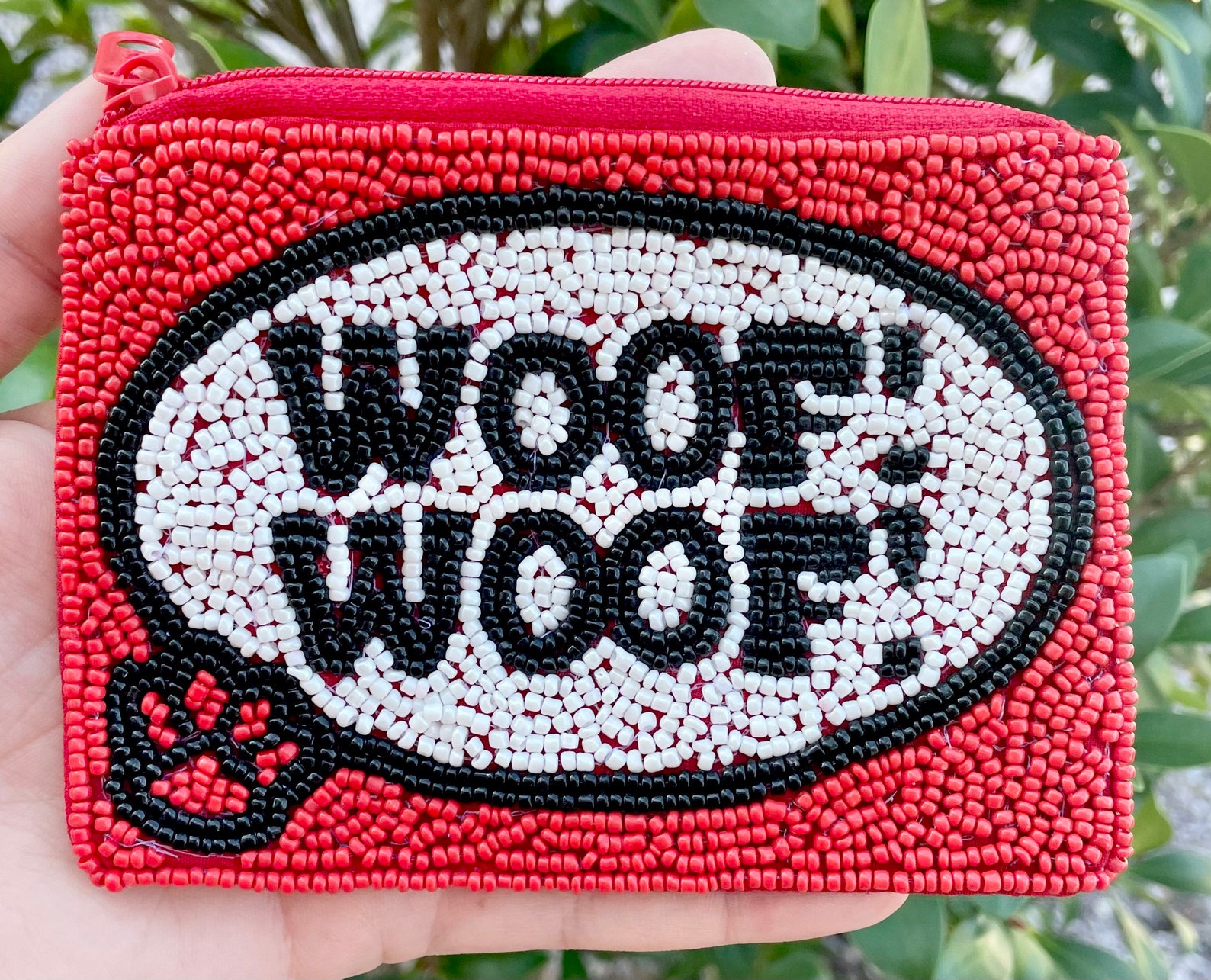 Game Day Beaded Coin Pouch / Purse / Georgia / Gameday Bag Apparel ...