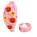 Candy Corn Pumpkin Halloween Headband / Rhinestone Seed Bead Beaded ...