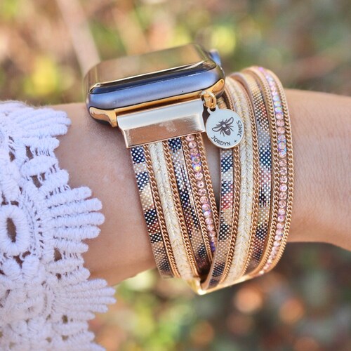 Leopard Wrap Watch Band / Compatible With Apple / 42mm 44mm / | Etsy