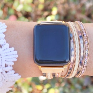 Leopard Wrap Watch Band / Compatible With Apple / 42mm 44mm 45mm ...