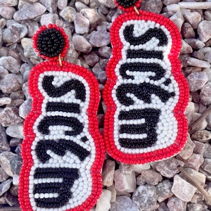 Georgia Sic Em WOOF Earrings / GA Bulldogs / Game Day Jewelry / Team ...