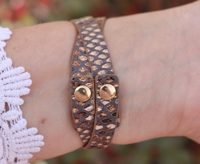 Genuine Leather Snakeskin Watch Band / Compatible With Apple / | Etsy