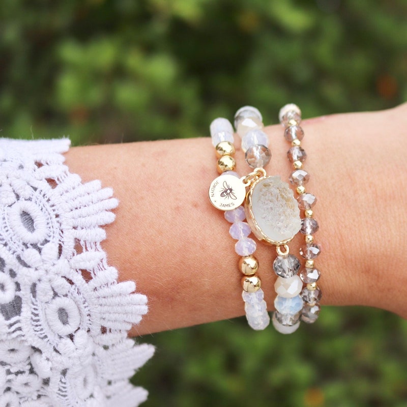 Druzy Bracelet - Etsy