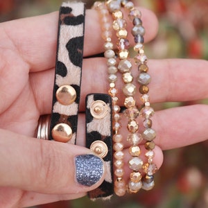 Beaded Leopard Watch Band / Compatible With Apple / 38mm 40mm 41mm ...