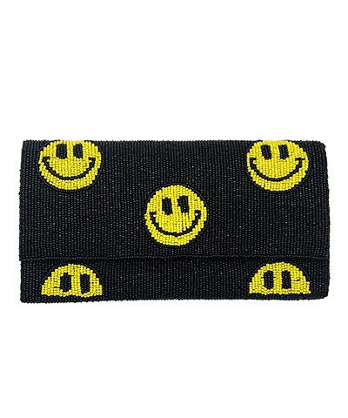 Smiley Face Beaded Clutch Purse / Seed Bead / Smile / 2022 / - Etsy