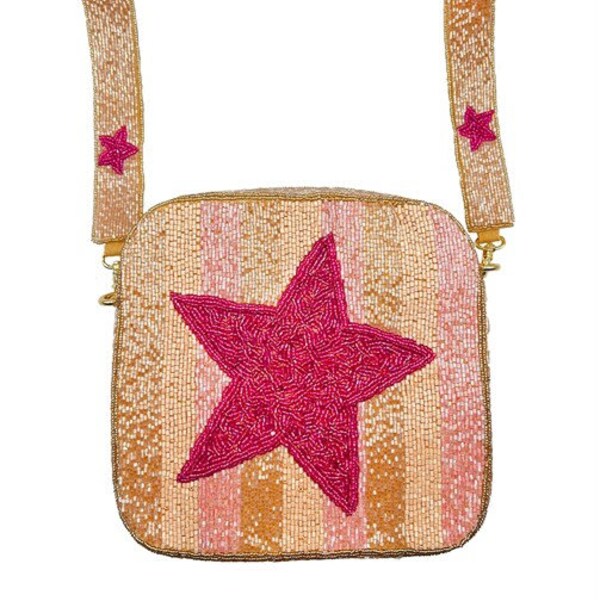 Pink Beaded Stars - Etsy