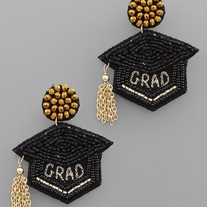 Graduation Cap Earrings / Graduation Gift / Graduate Present for Her ...