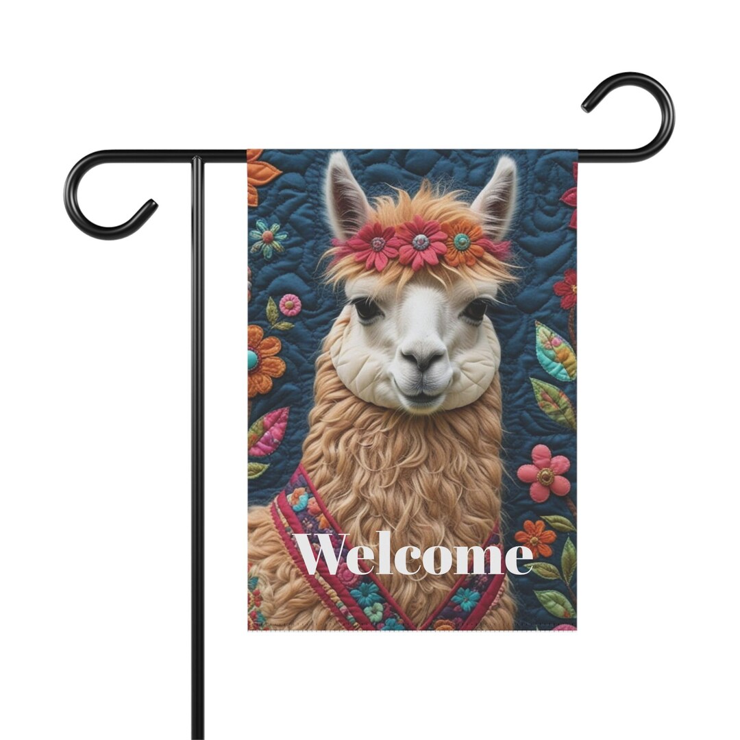Llama/alpaca Garden & House Banner - Etsy