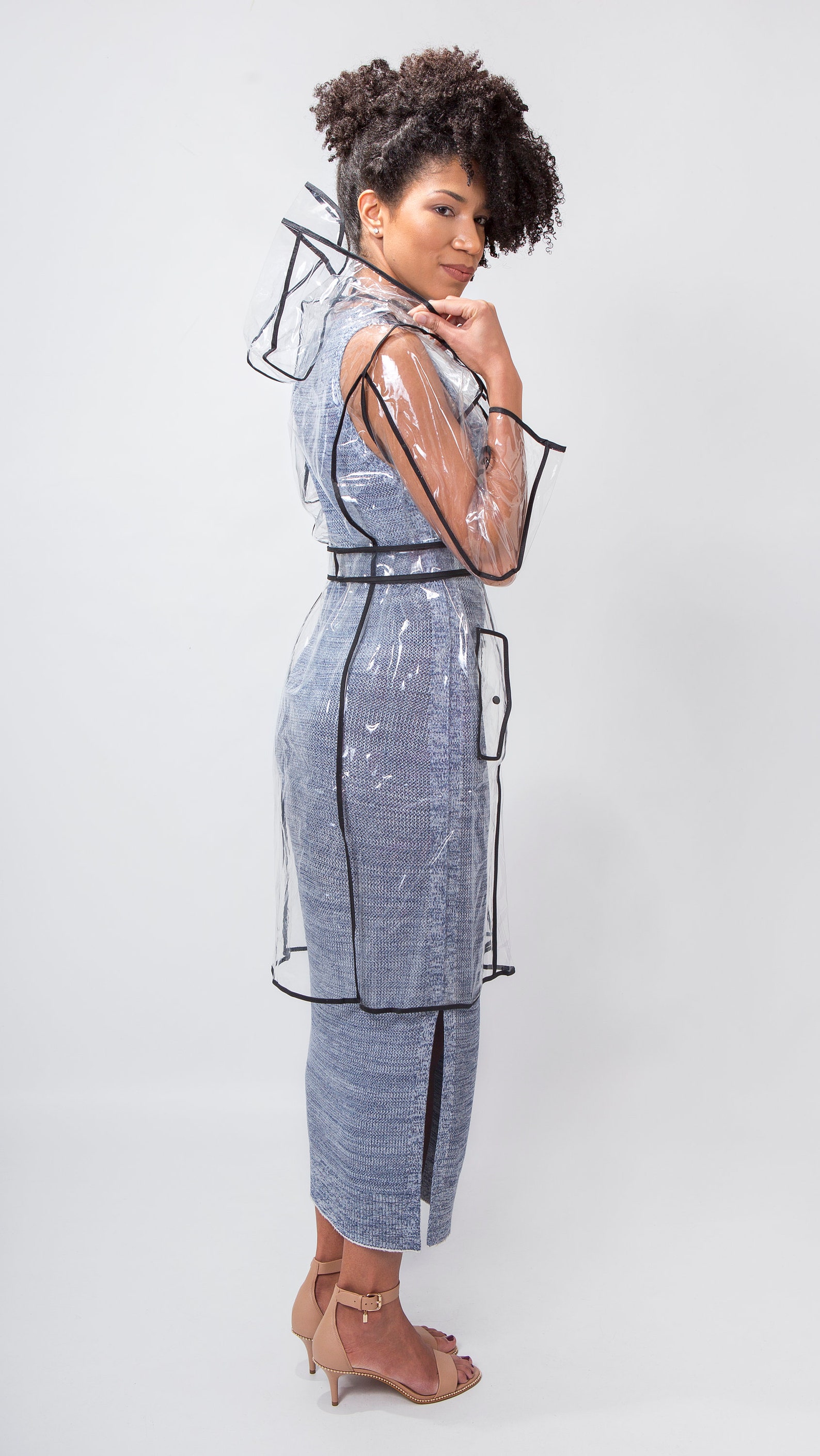 Transparent Raincoat, Pvc Raincoat, Clear Raincoat, Rain Jacket, Hooded ...