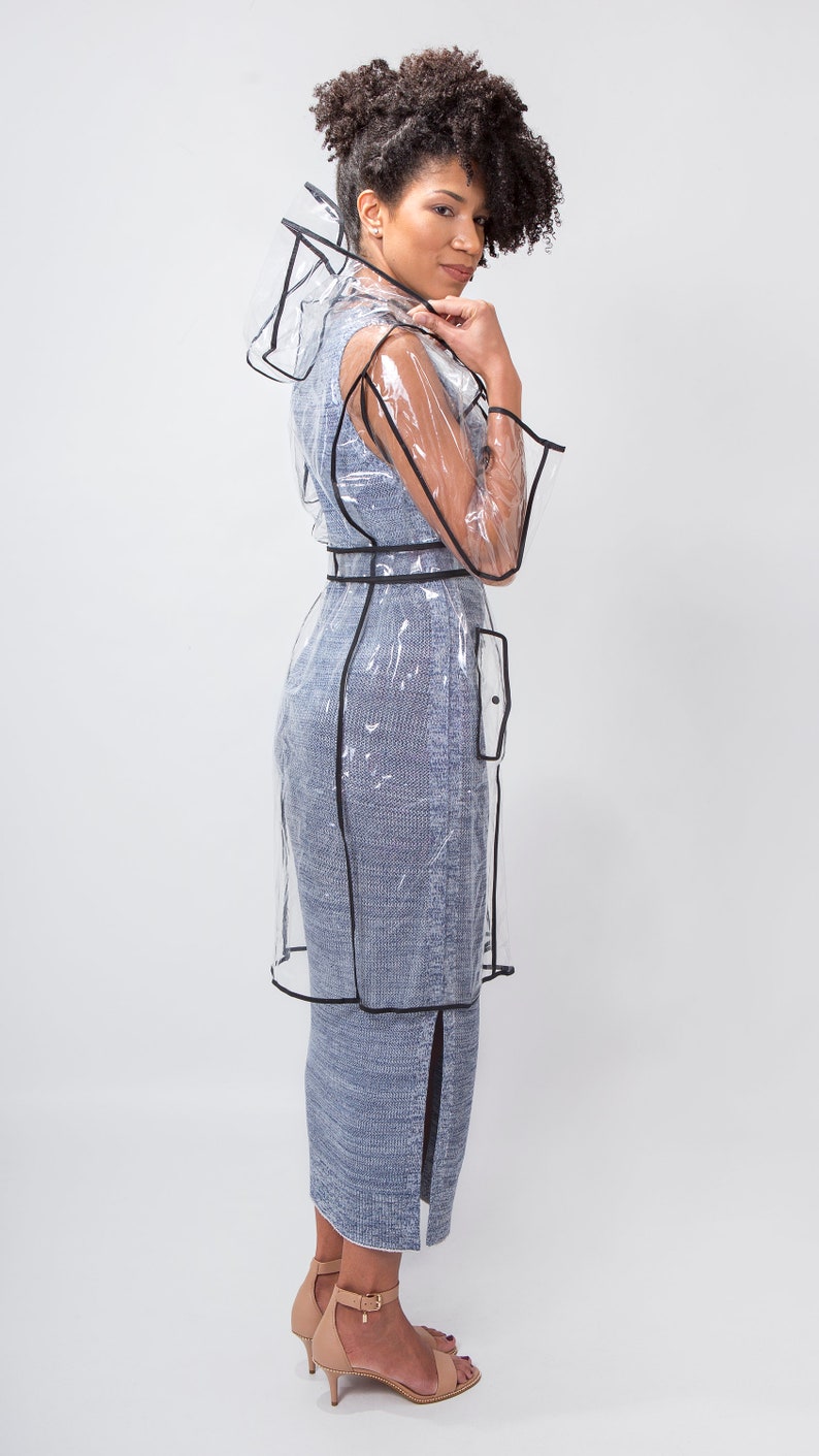 Transparent Raincoat, Pvc Raincoat, Clear Raincoat, Rain Jacket, Hooded ...