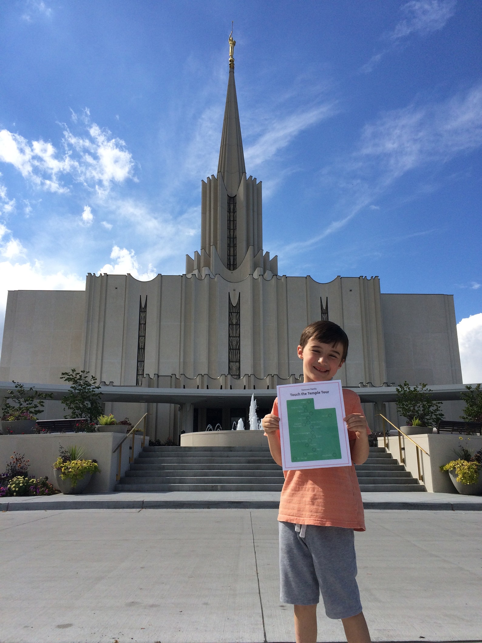 Touch the Temple - Utah Temple Map - Etsy