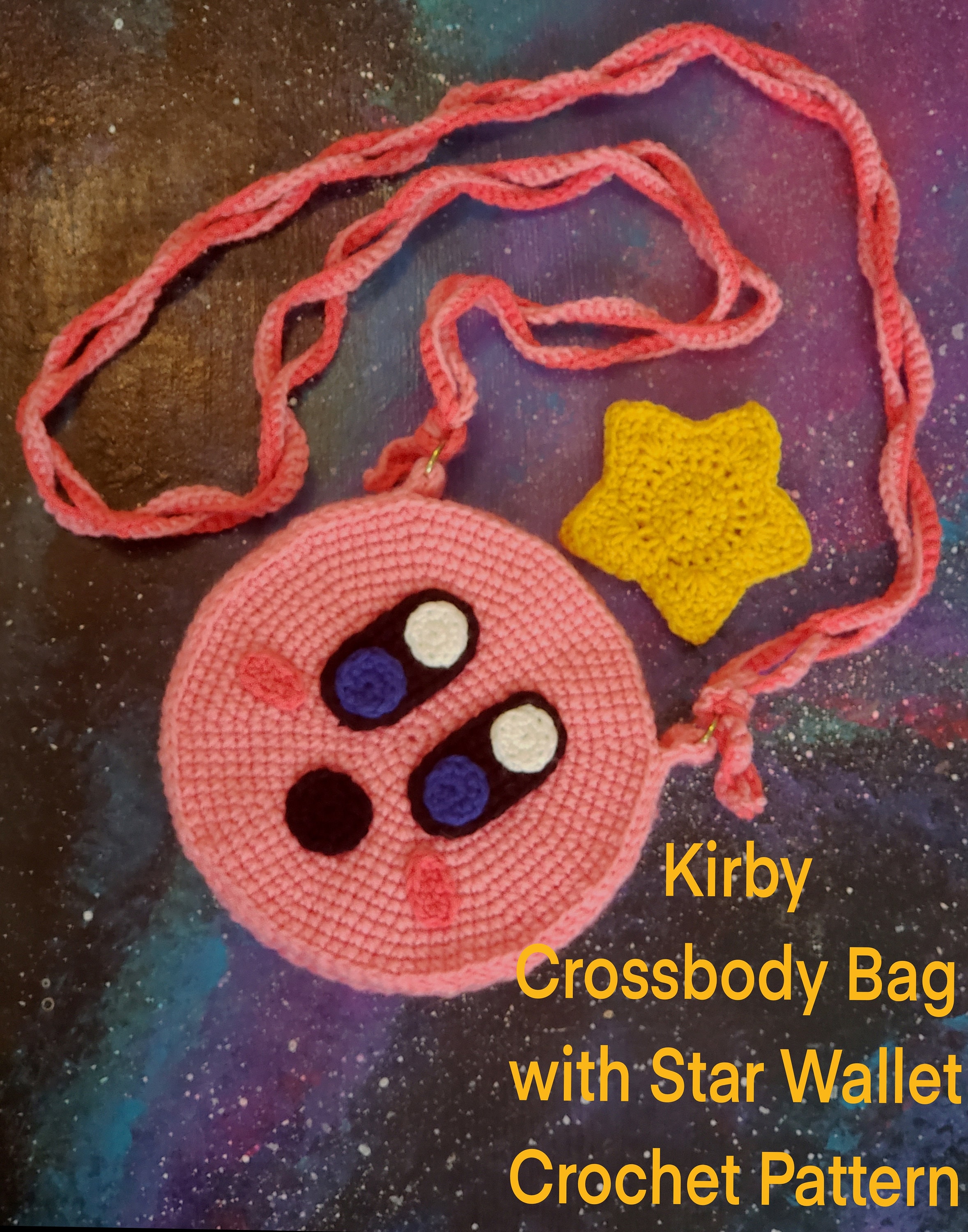 Kirby Crossbody Bag With Star Wallet Crochet Pattern | Etsy