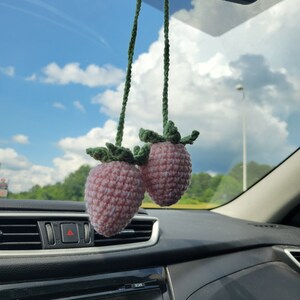 Crochet Rear View Mirror Hanging Decor| Sun and Moon | Sunflowers ...