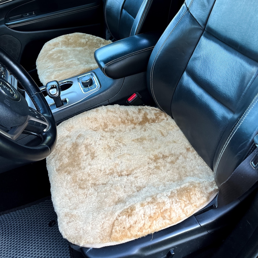 Genuine Sheepskin Car Seat Cover: Universal Wool Auto Seat Mat - Etsy