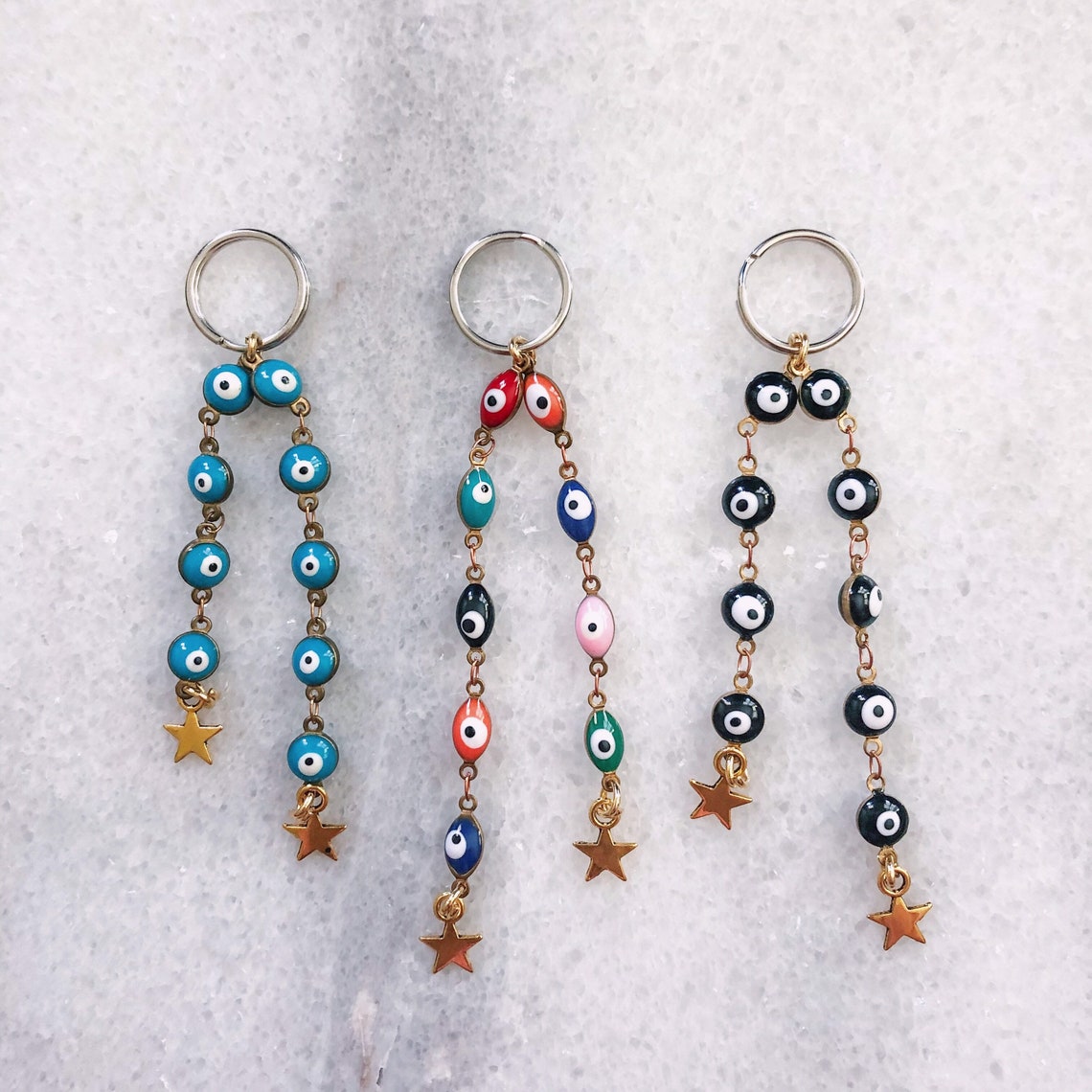 Evil Eye Keychains - Etsy