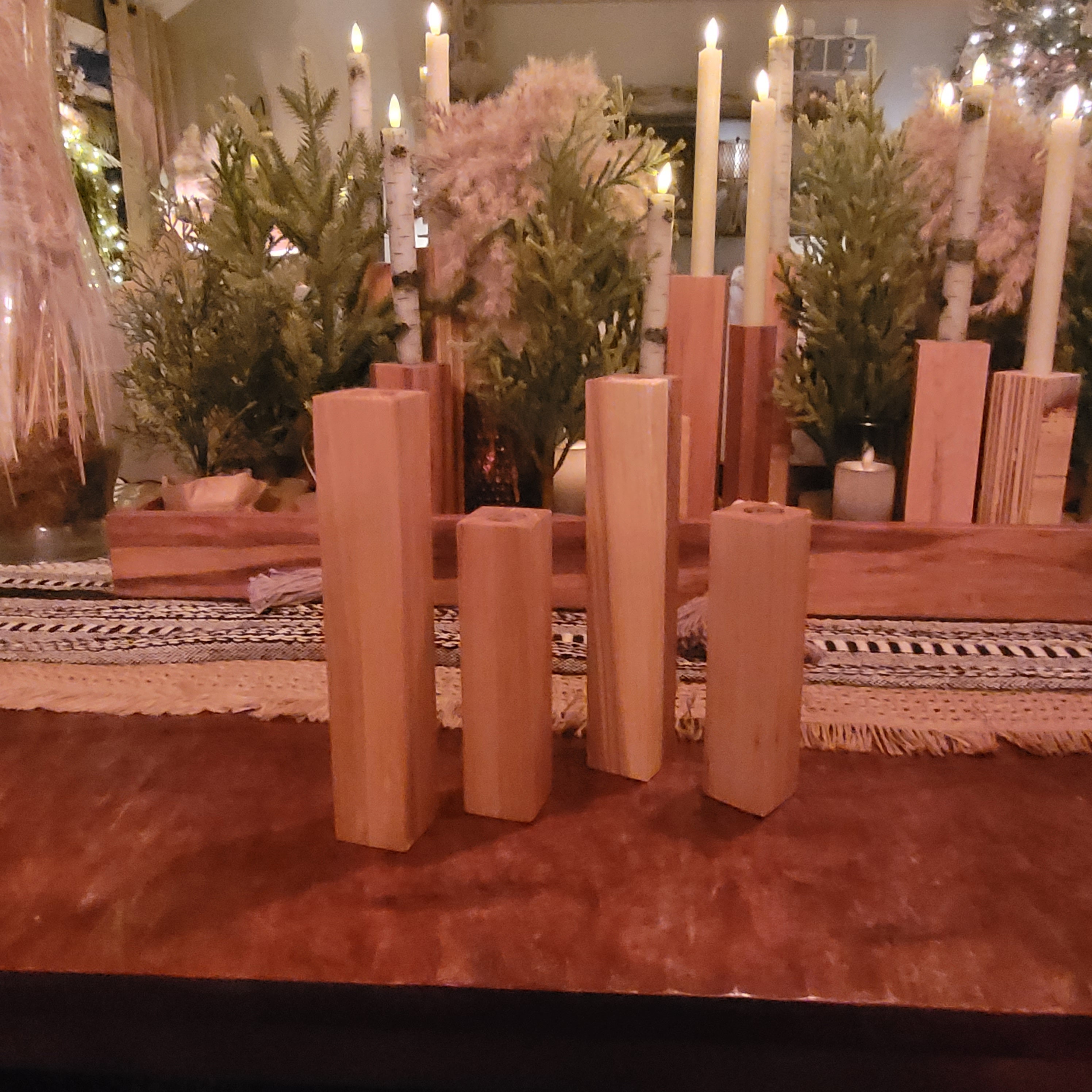 Wood Taper Candle Holders - Etsy