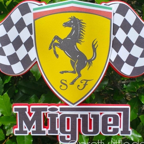 Ferrari Cake Topper - Etsy