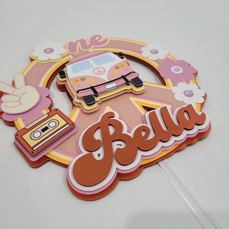Groovy Cake Topper - Etsy