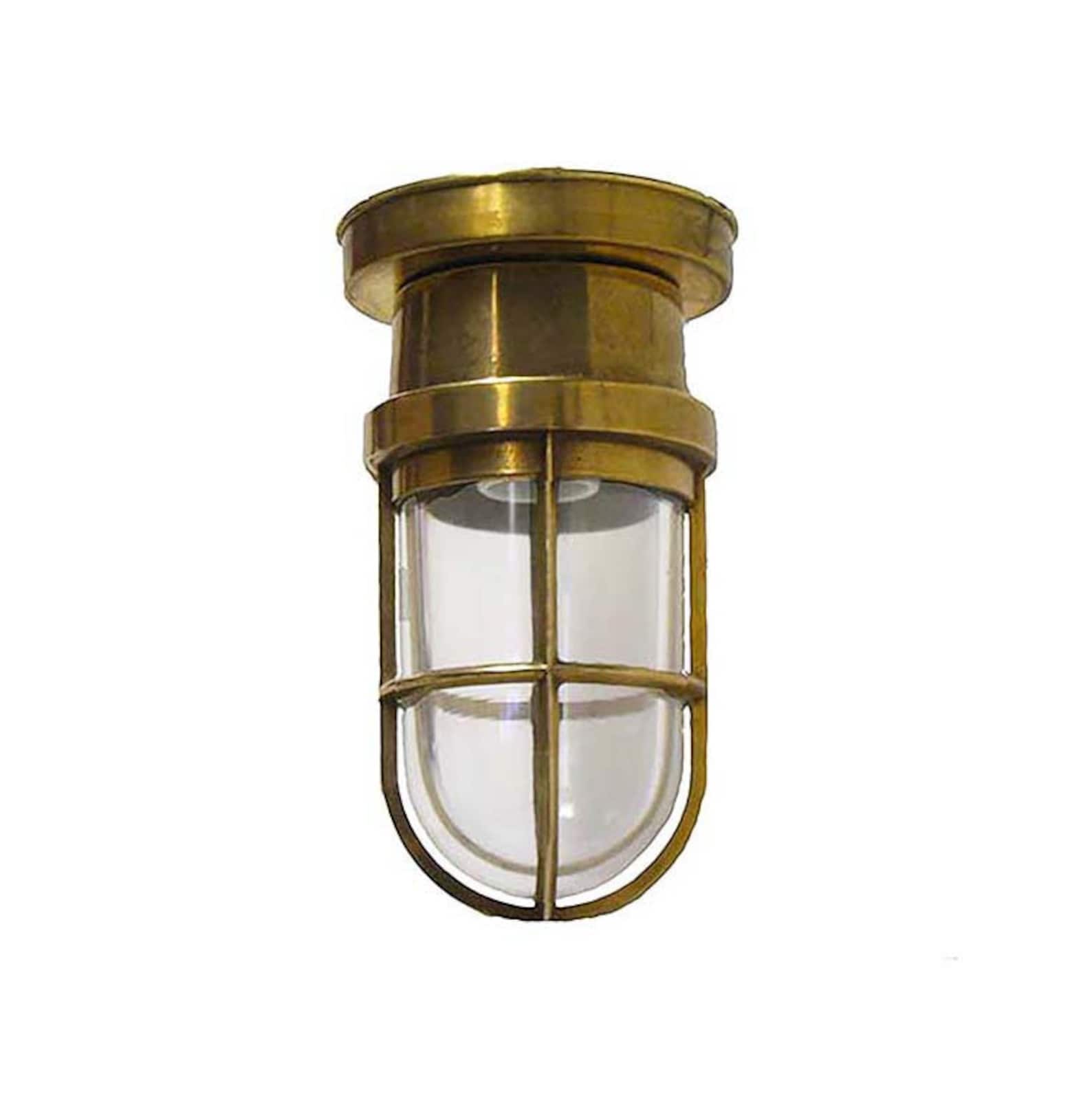Nautical Bulkhead Flush Mount Light (indoor / Outdoor / 10+ Finishes ...