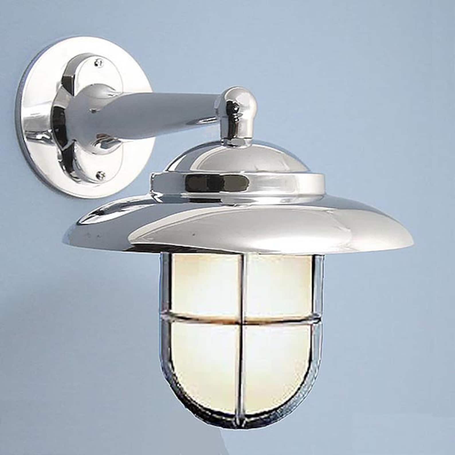 Solid Brass Hooded Wall Light (interior / Exterior / 10+ Finishes) - Etsy