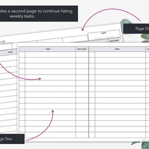 Printable Weekly Task List | Manage Medical Personal College & Work ...