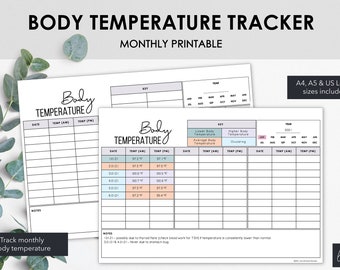 Basal Body Temperature Tracker - Etsy