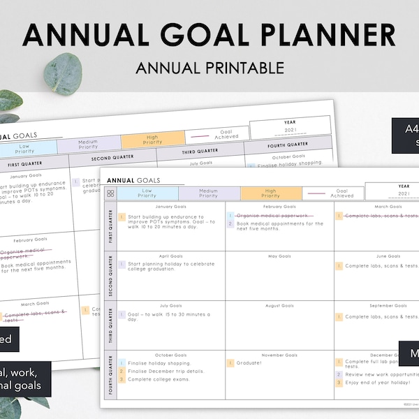 Goal Planner - Etsy