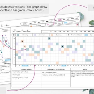 Printable and Fillable Monthly Stress Severity Tracker | Track Daily ...