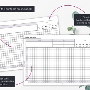 Hourly Study Tracker | Chart the Duration of Daily Study Each Month ...