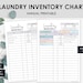 Laundry Inventory Charts | List Laundry Related Items in a Printable ...