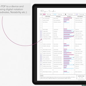 Printable and Fillable Monthly Fatigue Severity Trackers | Track Daily ...