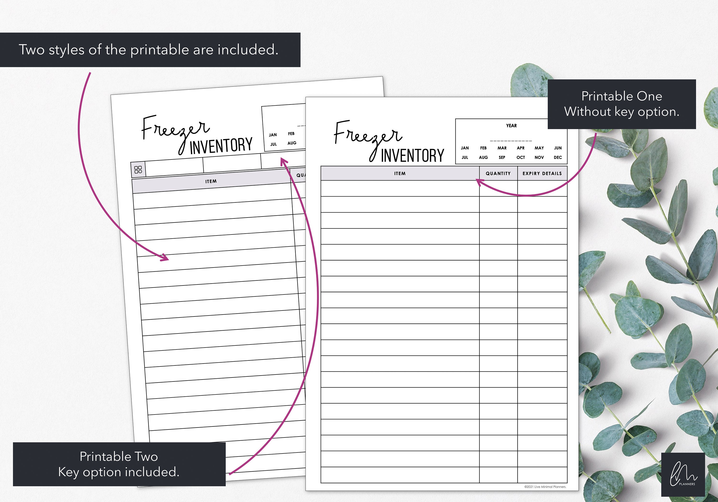 Home Inventory Trackers Printable Chart Pantry Inventory - Etsy