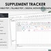 Printable and Fillable Monthly Supplement Tracker | Chart & Manage ...