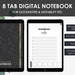 Digital Notebook | Hyperlinked With 8 Tabbed Sections | Organise ...
