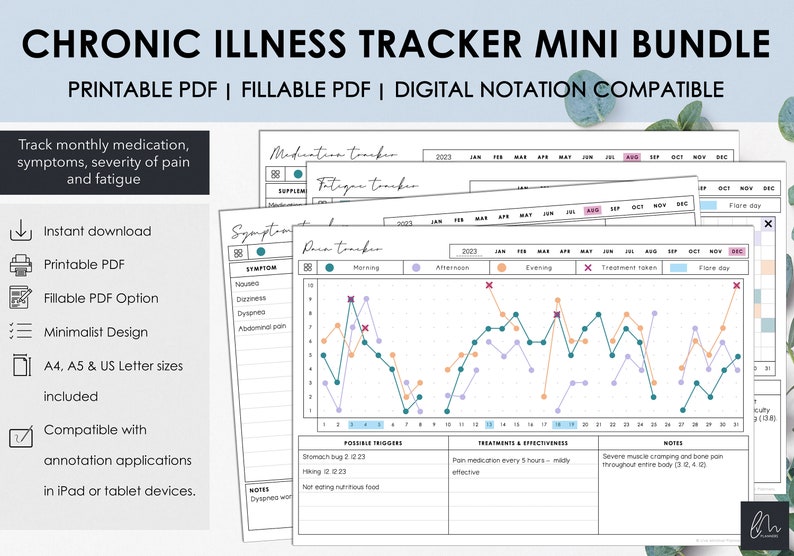 Printable and Fillable Chronic Illness Tracker Mini Bundle - Etsy UK Printable and Fillable Chronic Illness Tracker Mini Bundle - Etsy UK